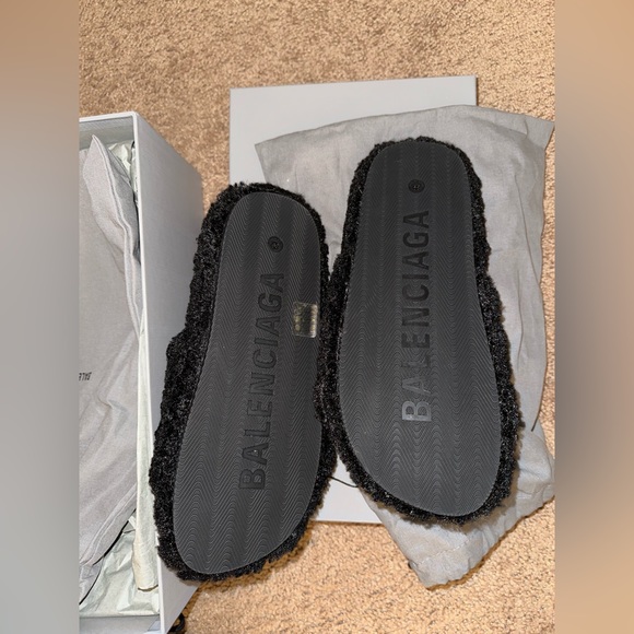Balenciaga | Shoes | Balenciaga Furry Slide Sandal | Poshmark